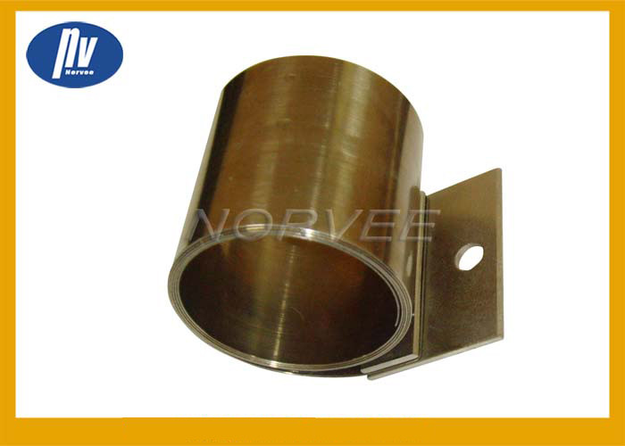 Constant Force Torsion Spiral Spring Gold Color For Electronic Devices